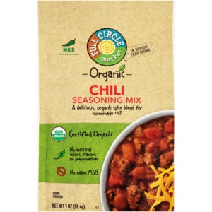 Full Circle Organic Mild Chili Seasoning Mix 1 Oz | East Race Market LLC