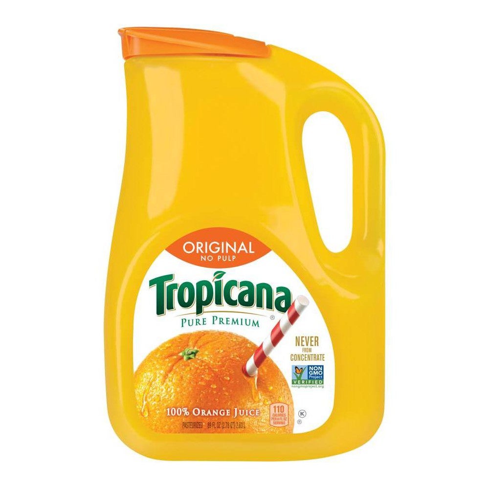 Tropicana Pure Premium 100 Juice Orange Original No Pulp 89 Fl Oz Tropicana Pure Premium 100 Juice Orange Original No Pulp 89 Fl Oz